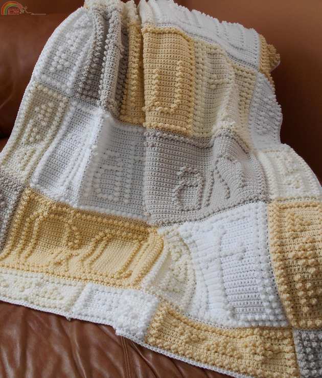 Color and Shape Design - Jody Pyott - Crocheted Blanket Be Still ...