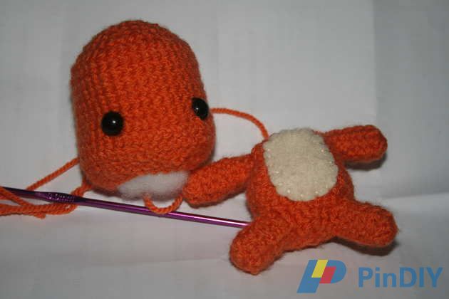 Pokemon Charmander in progress!!-Knitting and Crochet Communication ...