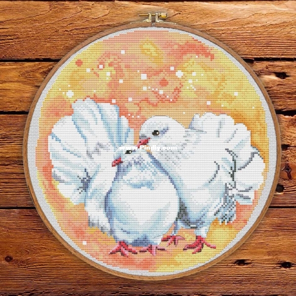 Smart Cross Stitch - Doves by Alisa Okneas-Cross stitch Communication ...