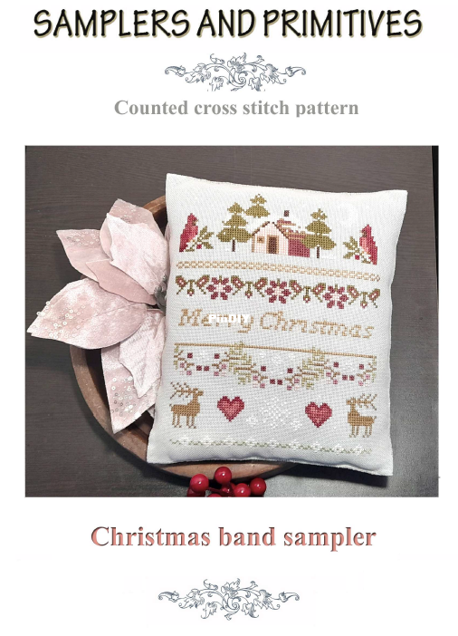 Samplers and Primitives - Christmas Band Sampler-Cross stitch ...
